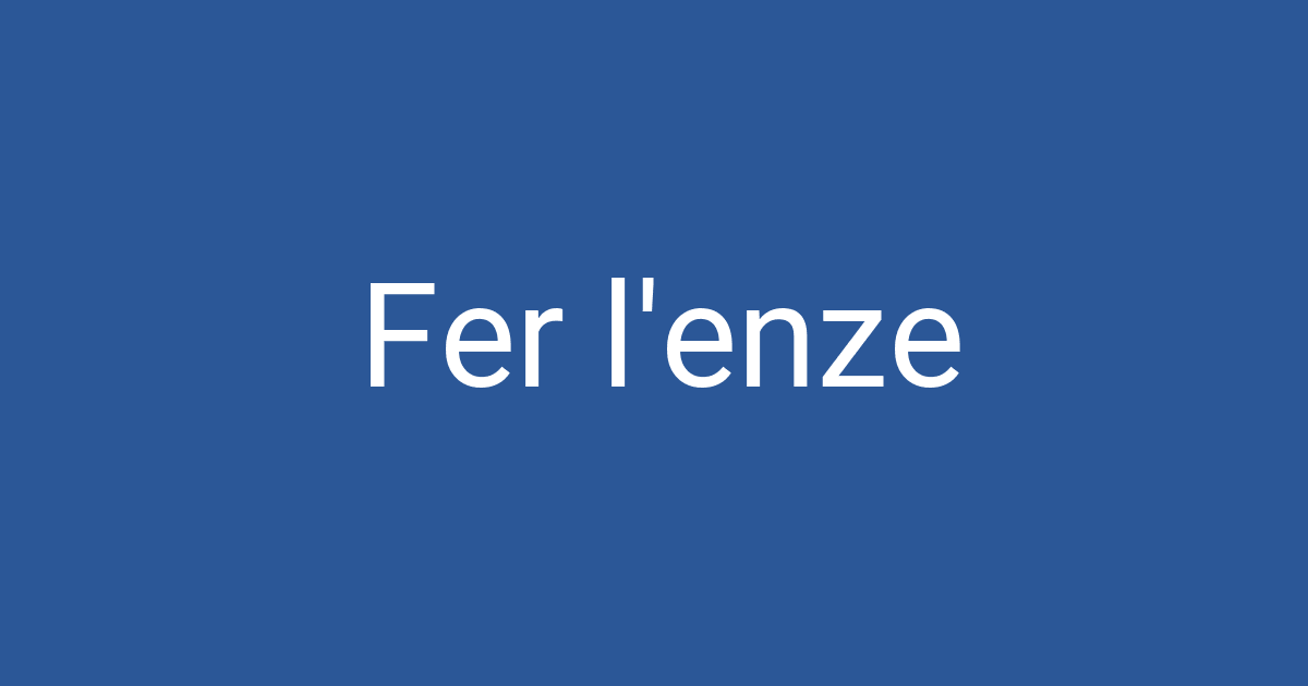 Fer l'enze | PCCD