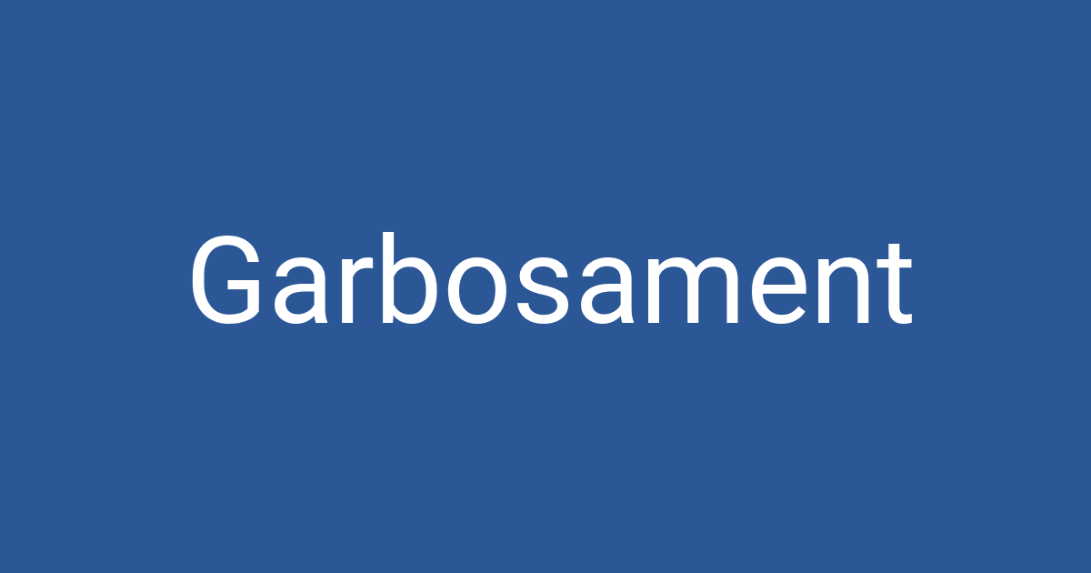 Garbosament | PCCD