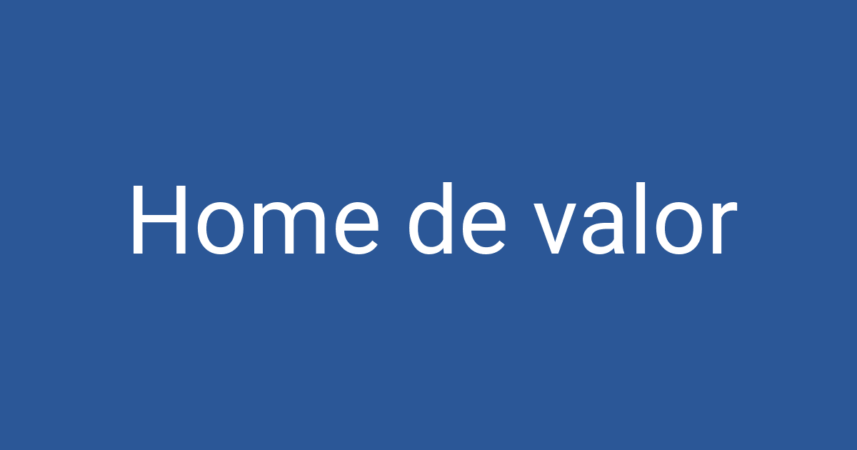 Home de valor | PCCD