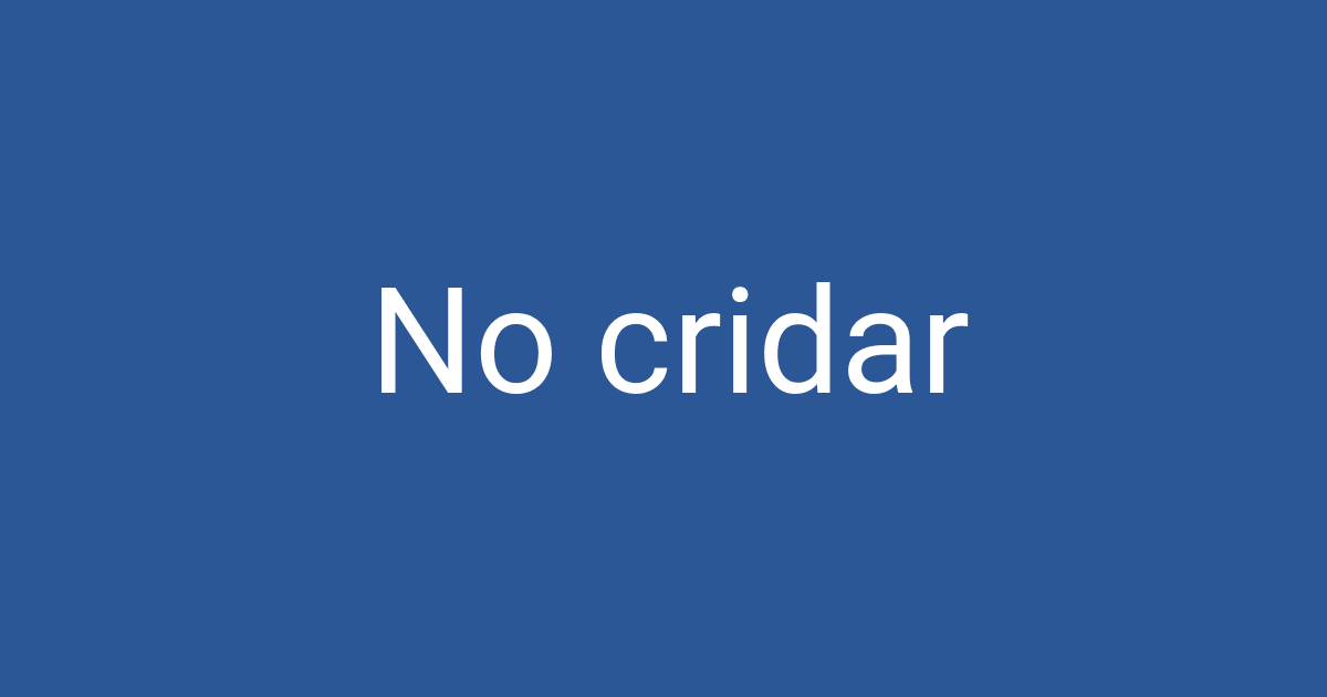 No cridar | PCCD