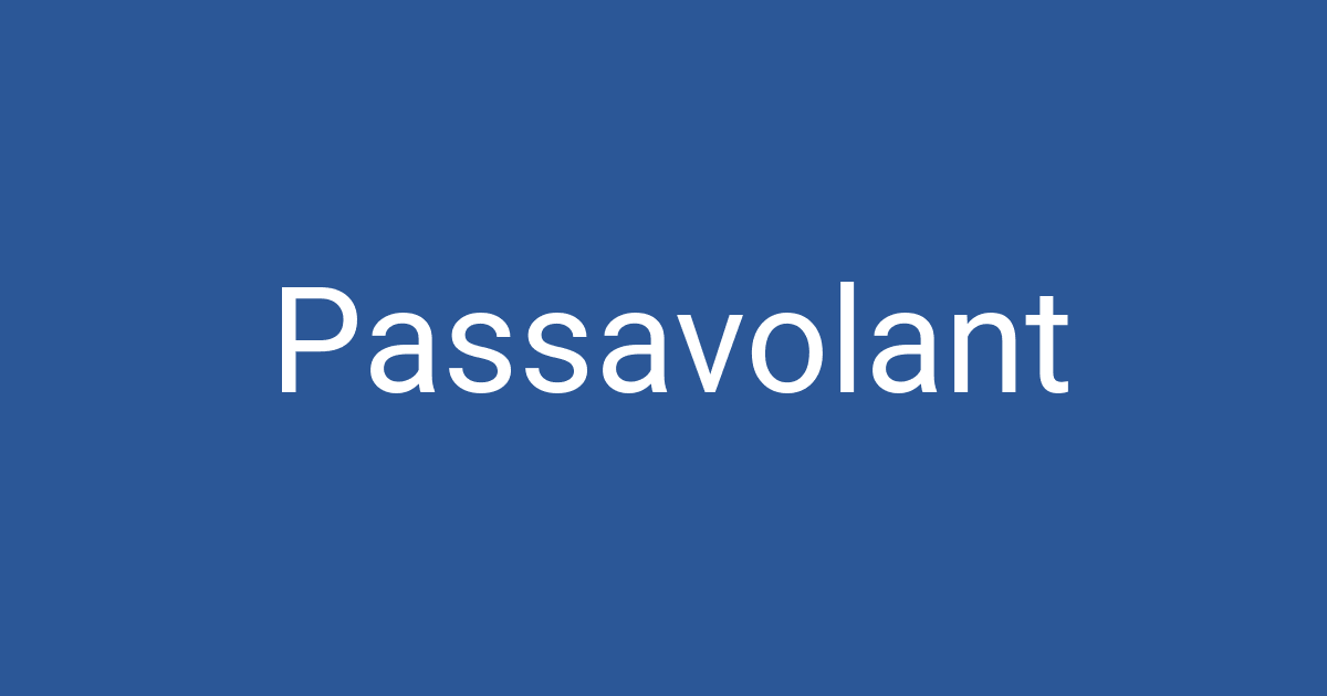 Passavolant | PCCD