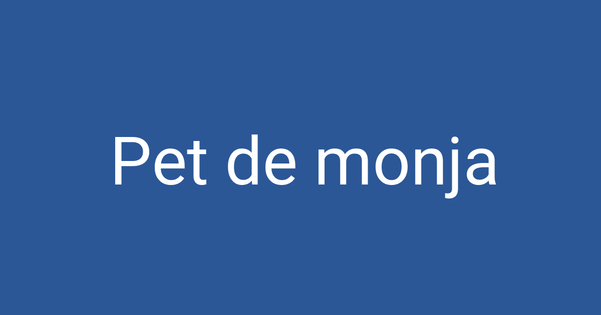Pet de monja | PCCD