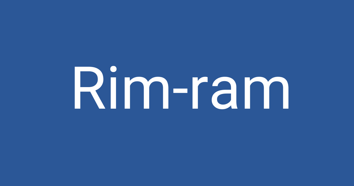 Rim-ram | PCCD