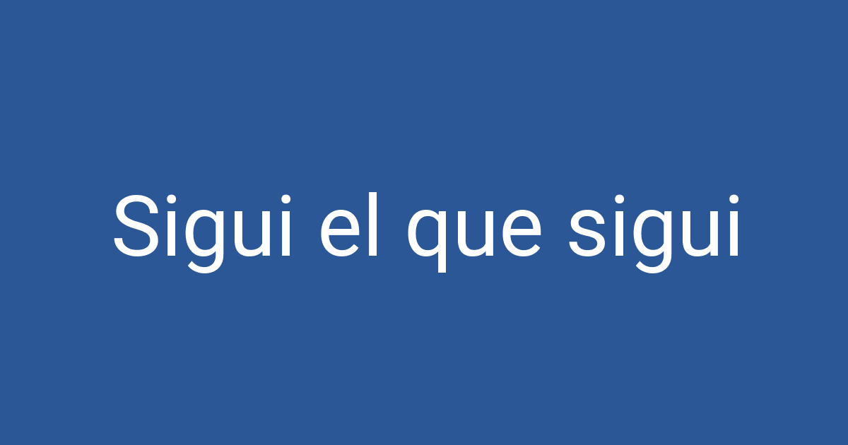 Sigui el que sigui | PCCD