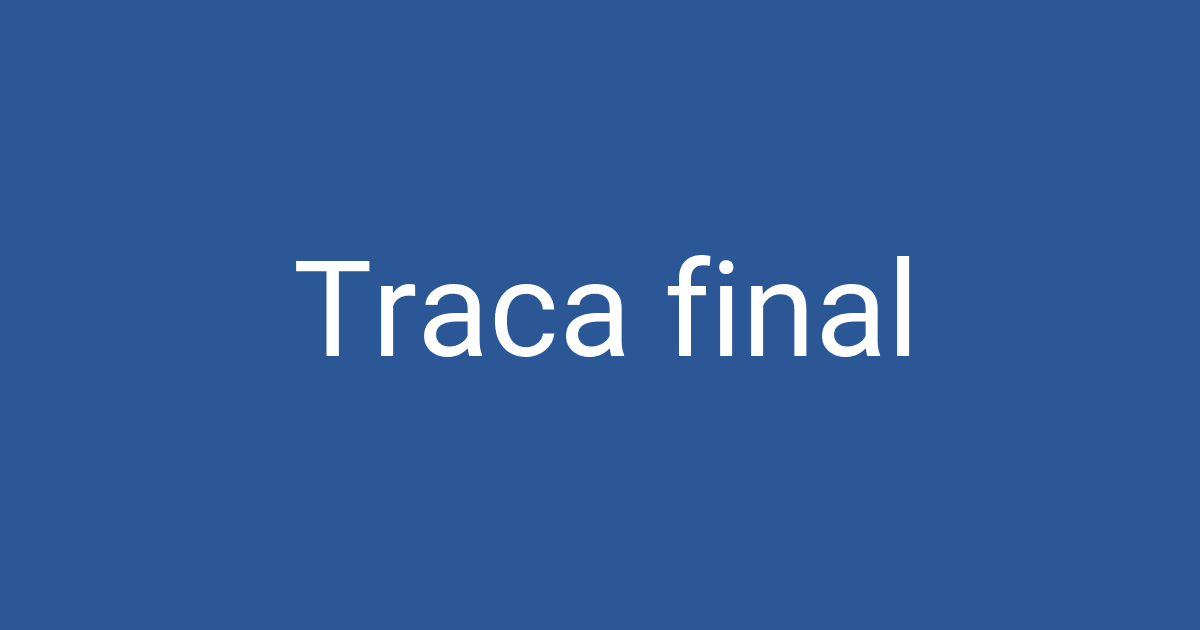 Traca final | PCCD