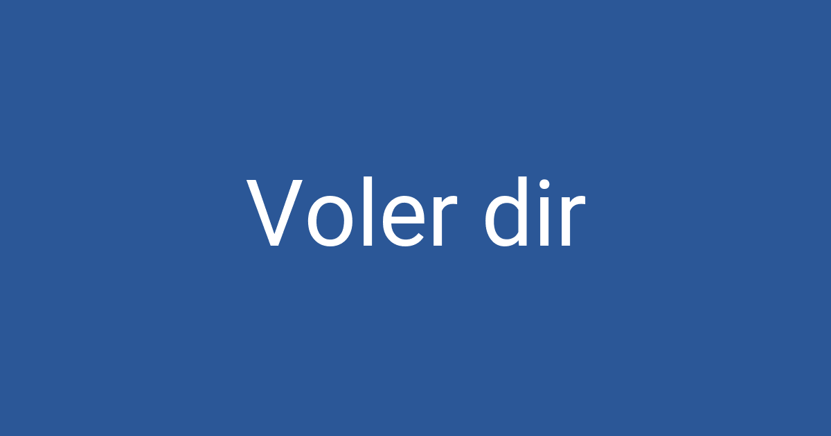 Voler dir | PCCD